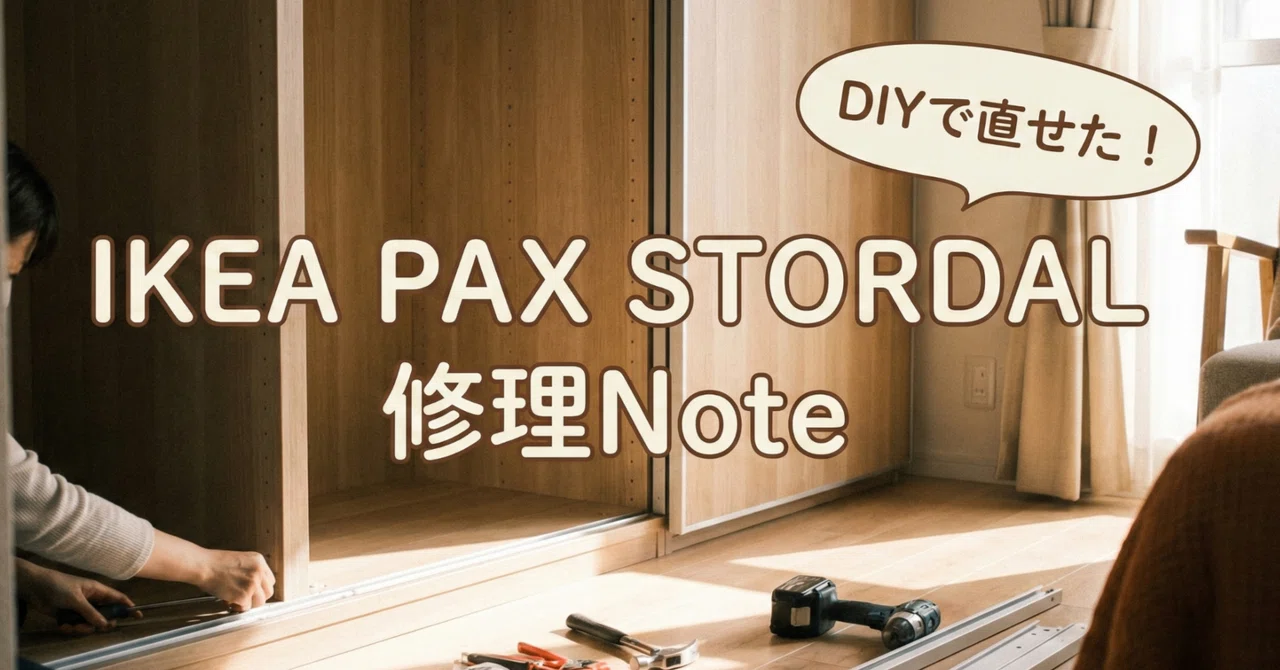 How I Fixed the Strange Noise from My IKEA PAX STORDAL｜Ryogoku Shin