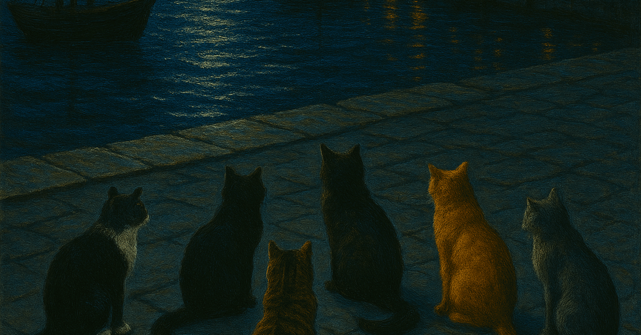 【俳句ショート＃43】大屋達治 寒月や猫の夜会の港町（523字）｜三太