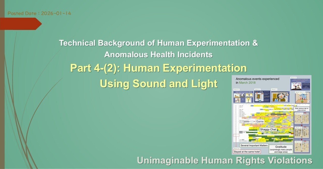 Technical Background of Human Experimentation and Anomalous Health ...