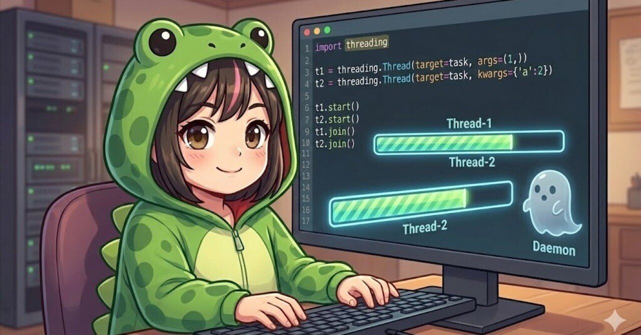 【Python】threadingモジュールで並行処理を実装！マルチスレッドの基本と効率的な活用術｜morinokabu