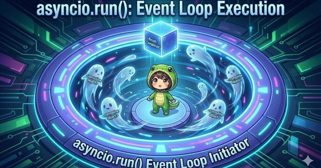 【Python】非同期処理の司令塔！asyncio.run()とイベントループの役割｜morinokabu