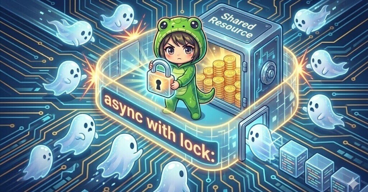 【Python】asyncio.Lockで非同期処理のデータ競合を防ぐ（排他制御）｜morinokabu