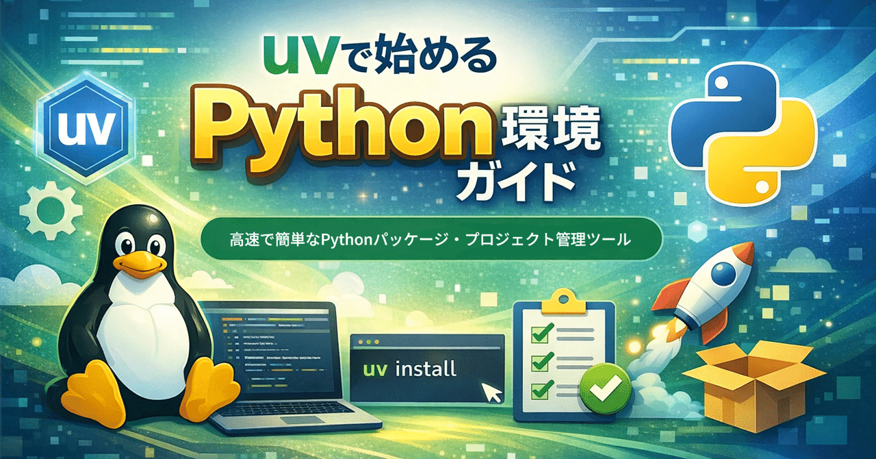 uvで始めるPython環境構築ガイド｜nakaji