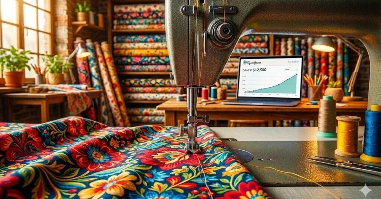 無限に繋がる「柄」を売れ。Midjourney×Spoonflowerでテキスタイルデザインを量産し、全世界のハンドメイド作家に布地を供給する ...