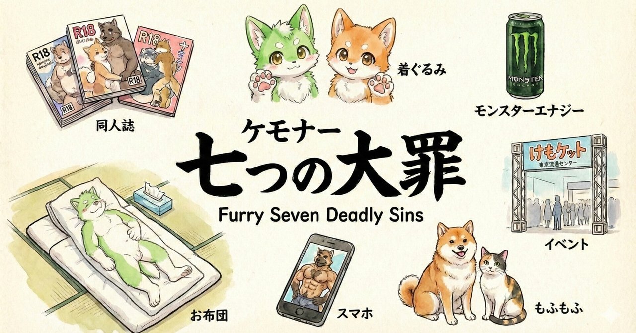 【メモ】ケモナー七つの大罪 プロンプト｜オラシオン