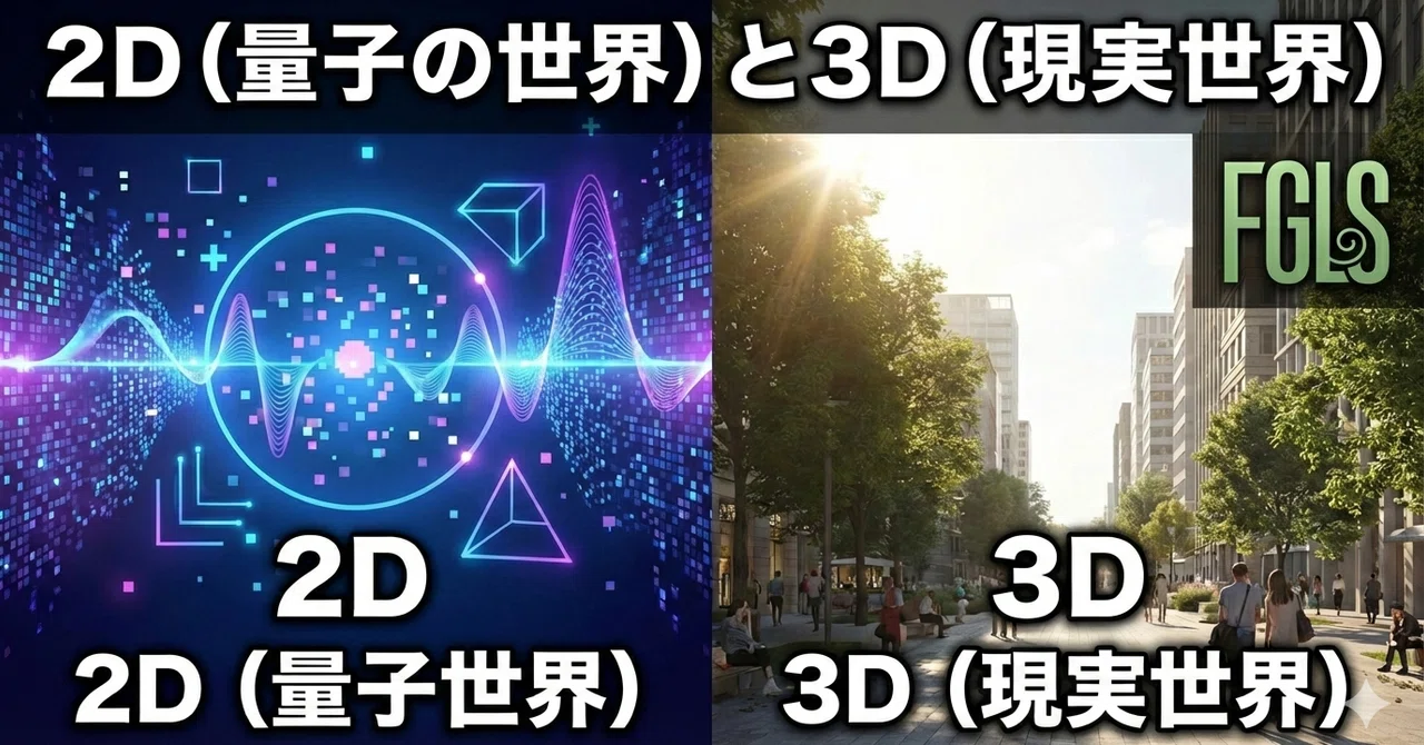 【現実とは？】2D量子の世界と3D現実世界【時間の正体】フェグルス宇宙論｜東風 伍馬（Itsuma Kochi）