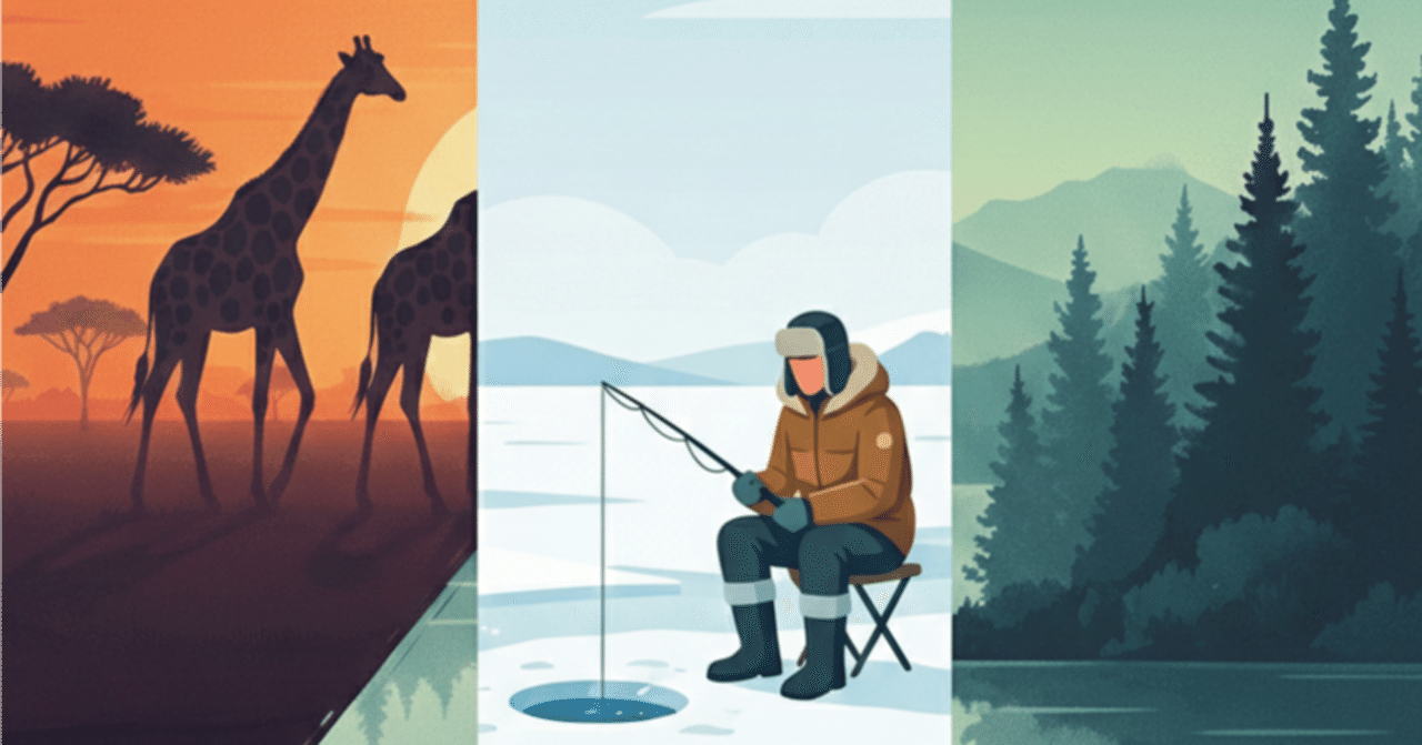 noteランドの歩き方。”狩猟サバンナ”と”森の奥の湖”との間には、”釣り堀”があった。 ｜TSUKAJAC