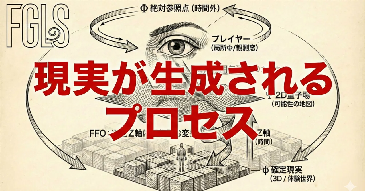【図解】現実が生成されるプロセス【フェグルス宇宙論】｜東風 伍馬（Itsuma Kochi）