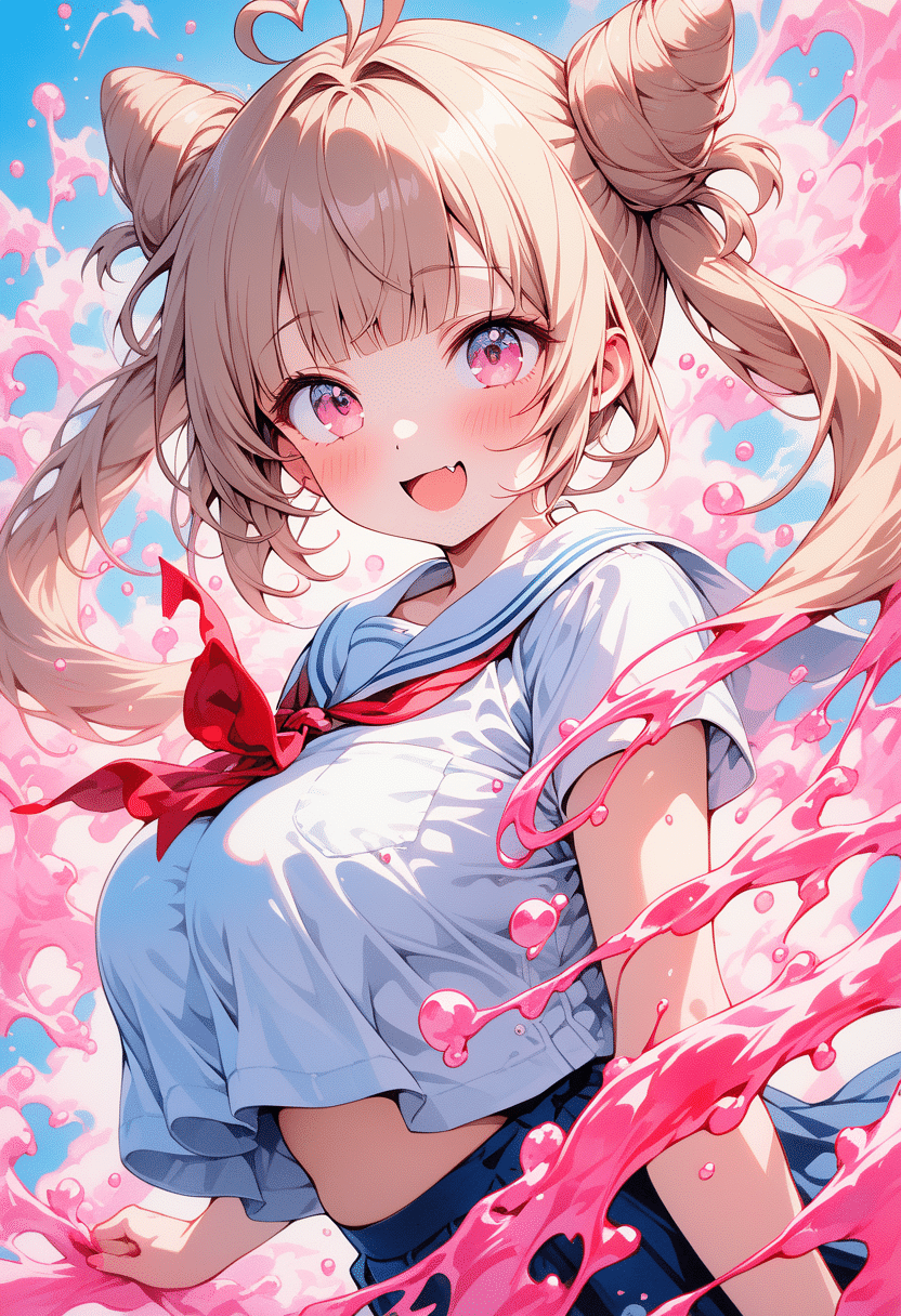 AIおにまるちゃん 病み 病みかわいい イラスト集 1｜おにまるの世界🍙固定必読 .*˚