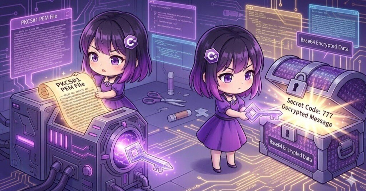 C#でPKCS#1形式のRSA秘密鍵を読み込み復号する設計｜morinokabu