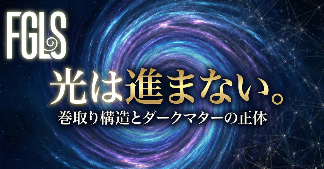 光は進まない【フェグルス宇宙論】※ダークマターの正体｜東風 伍馬（Itsuma Kochi）