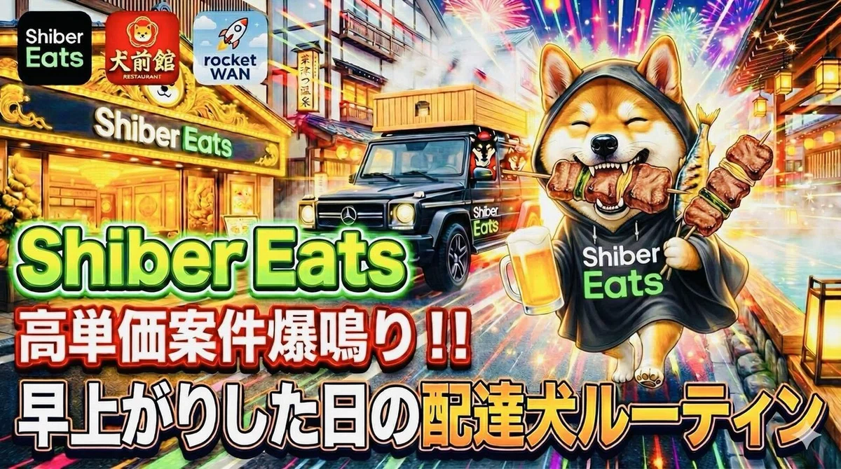 日付2026.01. 17Shiber Eats配達ルーティン@ゲレンデ配達犬むさし｜Shiber Eatsゲレンデ配達犬むさし