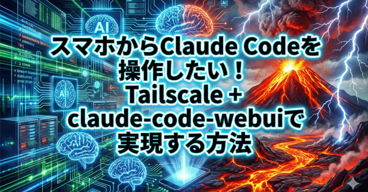スマホからClaude Codeを操作したい！Tailscale + claude-code-webuiで実現する方法｜Quatrex