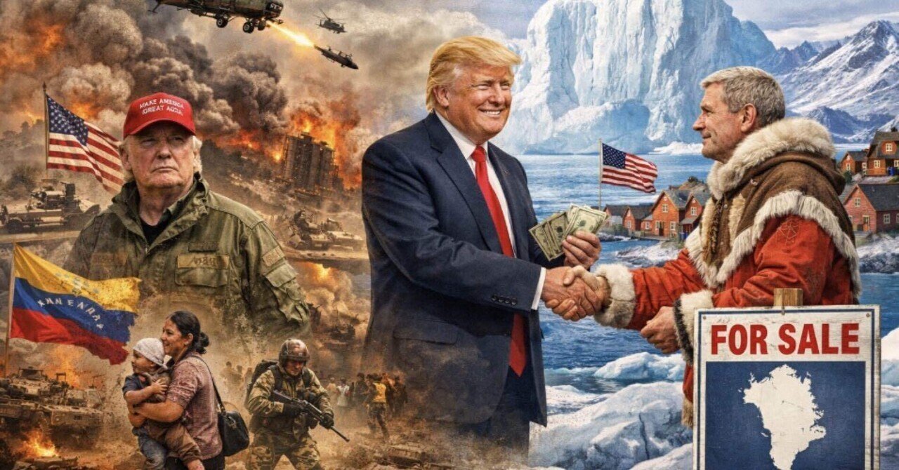 世界を買う男、世界を壊す男ー独裁の練習場？ トランプ氏が世界を破壊する｜令和のエセ狂歌師 なべ吹き丸