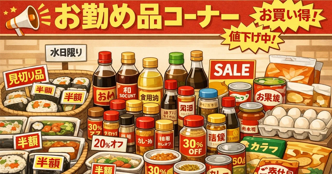 【節約術】お勤め品（見切り品）は“調味料・スパイス・保存食”が最強な理由と失敗しないコツ｜assyy