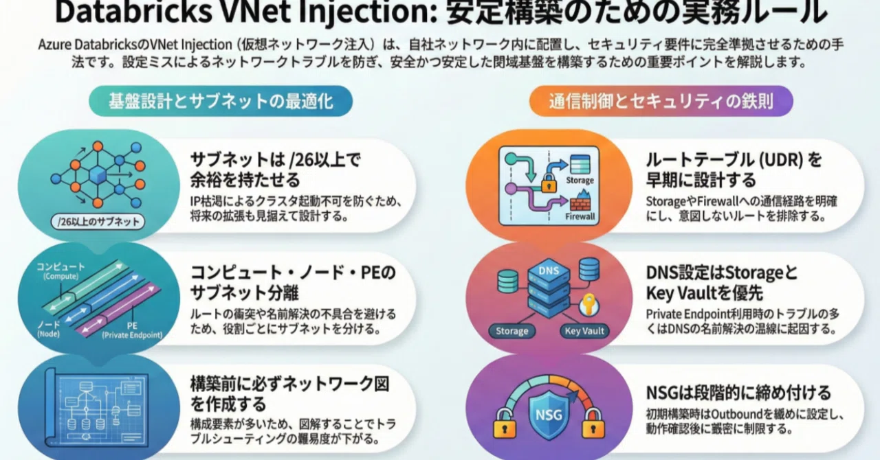 Azure × Databricksでつくる次世代データ基盤 VNet Injectionの実務ルール｜Mellow Launch