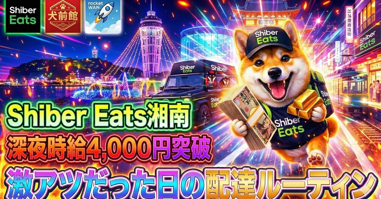 2026.01. 19Shiber Eats配達ルーティン@ゲレンデ配達犬むさし｜Shiber Eatsゲレンデ配達犬むさし