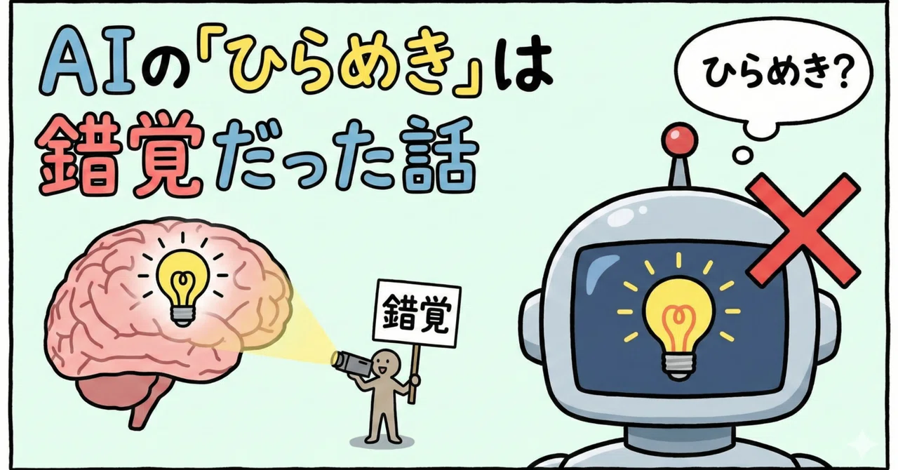 AIの「ひらめき」は錯覚だった話｜ryosan💪