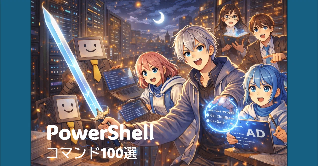 【IT初心者スキルUP：AD編・番外編】PowerShellコマンド｜あこわ＠IT擬人化ss