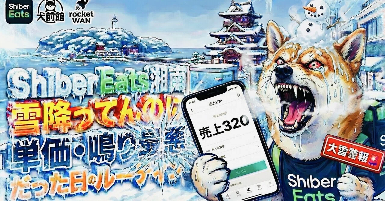 2026.01.21 Shiber Eats配達ルーティン@ゲレンデ配達犬むさし｜Shiber Eatsゲレンデ配達犬むさし