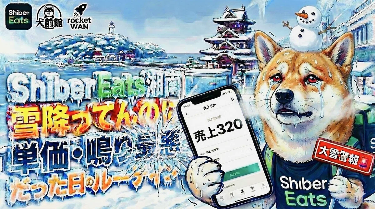 2026.01.21 Shiber Eats配達ルーティン@ゲレンデ配達犬むさし｜Shiber Eatsゲレンデ配達犬むさし