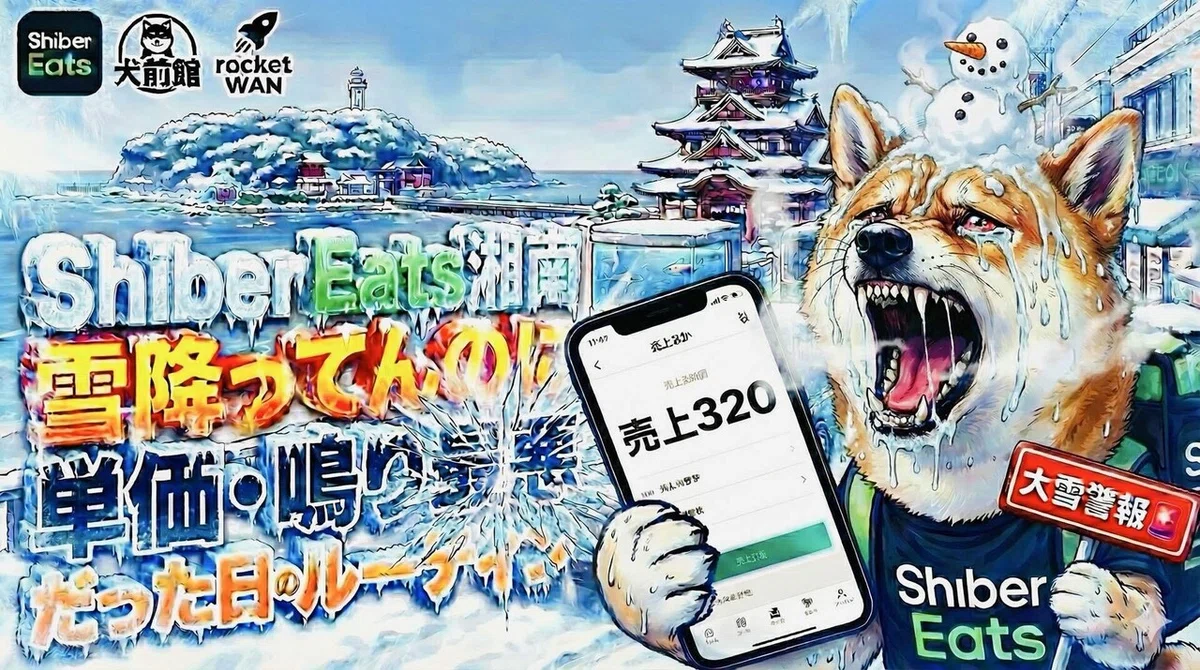 2026.01.21 Shiber Eats配達ルーティン@ゲレンデ配達犬むさし｜Shiber Eatsゲレンデ配達犬むさし