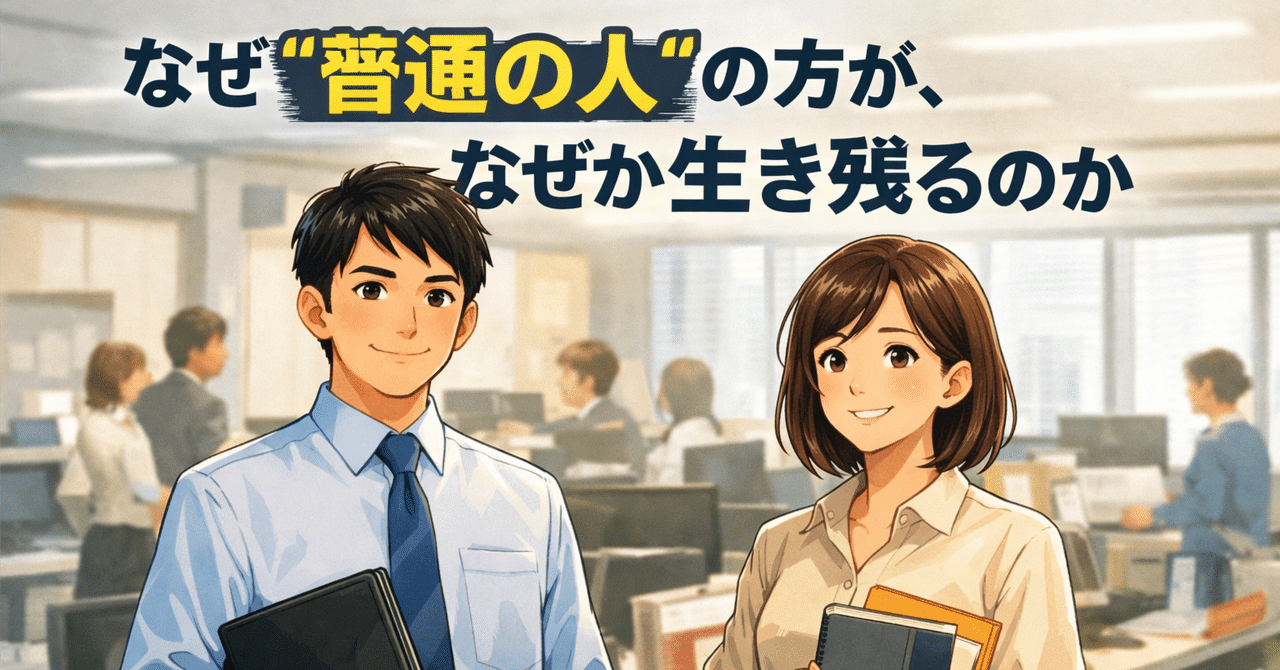 なぜ“普通の人”の方が、生き残るのか｜yurayura