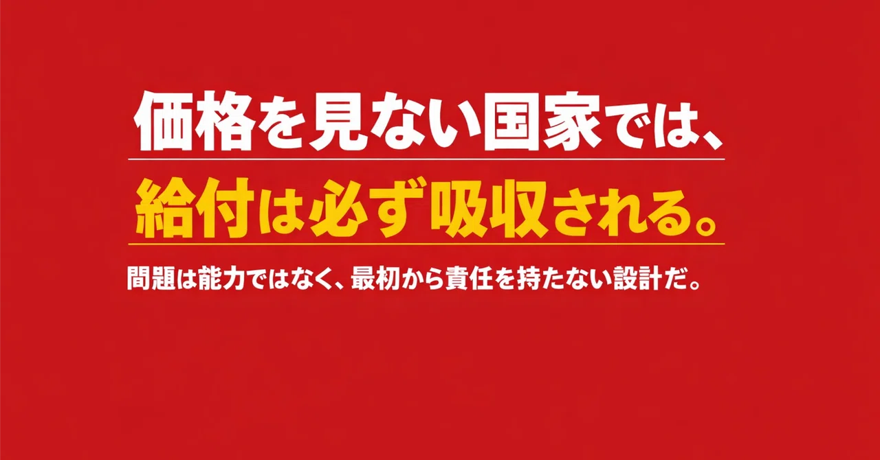 なぜ日本は「価格監視国家」になれないのか――能力不足ではなく、設計思想の欠落という問題｜mmiro “momoirotoike” toike