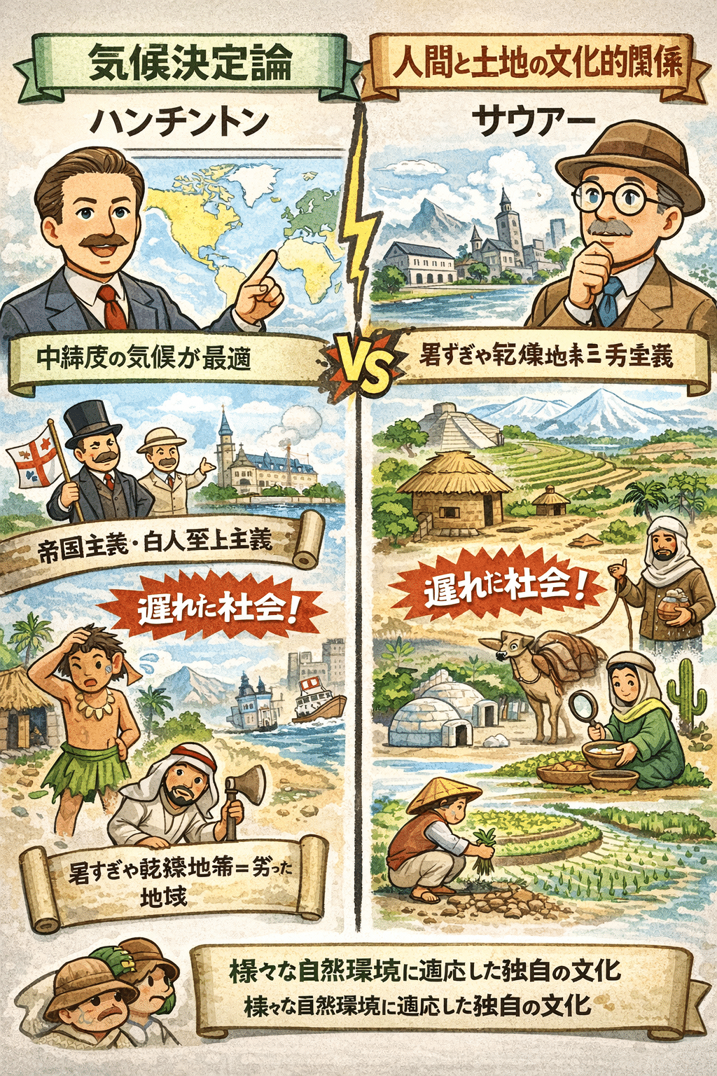 地理学者ハンティントン 彼の説の何が問題だったのか？？｜鎌倉ロミロミme ke aloha〜フナと哲学