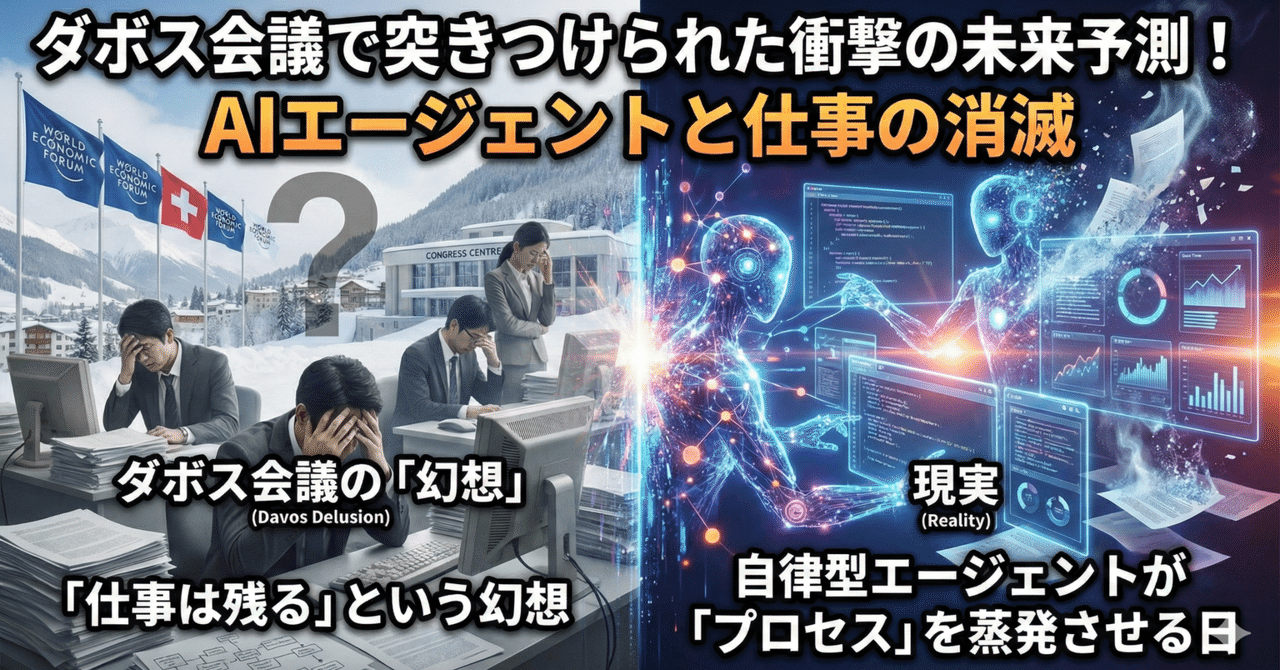 「仕事は残る」という幻想。自律型エージェントが「プロセスそのもの」を蒸発させる日｜Saito｜AISPA Lab代表