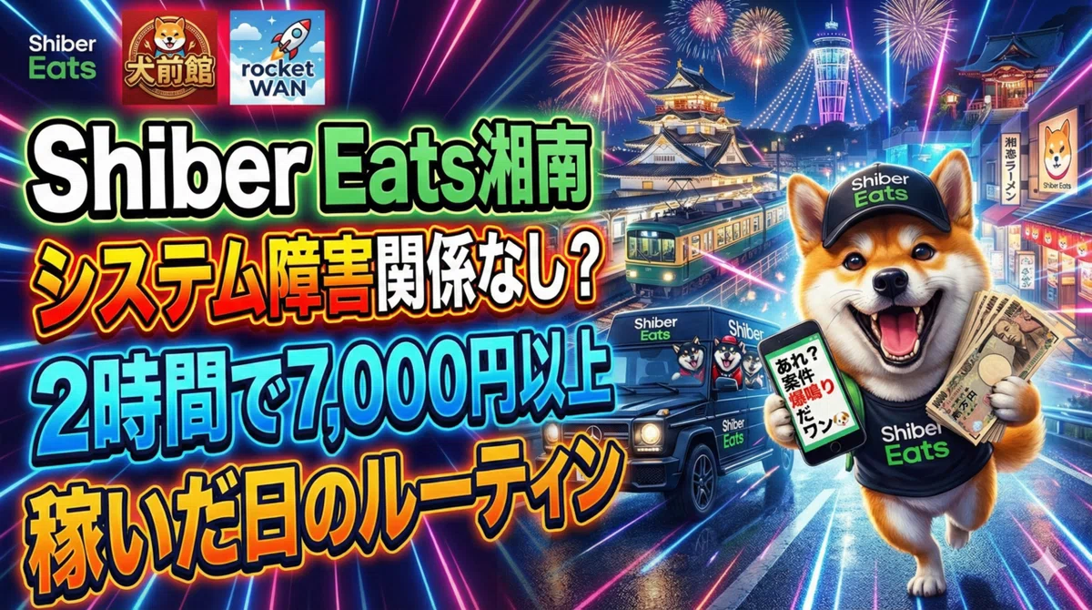 2026.01. 26Shiber Eats配達ルーティン@ゲレンデ配達犬むさし｜Shiber Eatsゲレンデ配達犬むさし