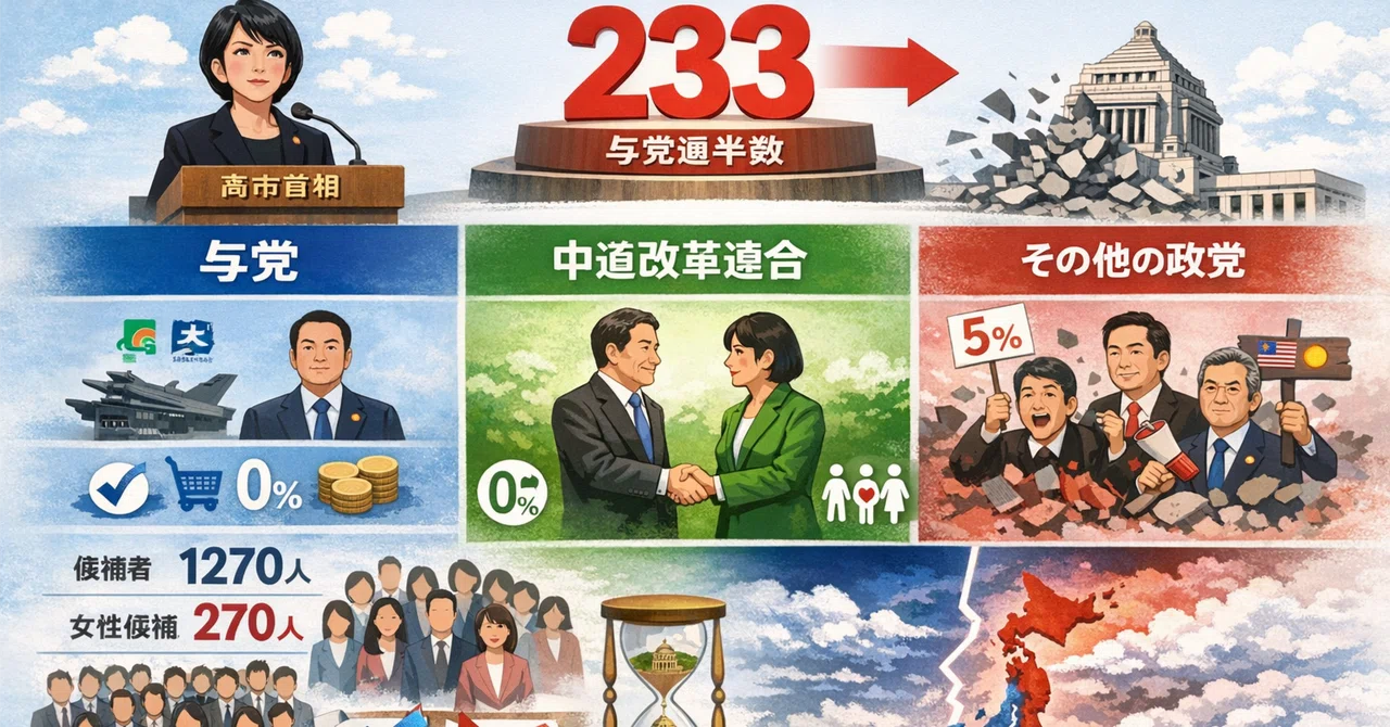 2026衆議院選挙 今回の選挙が“異常に重い”理由｜mmiro “momoirotoike” toike