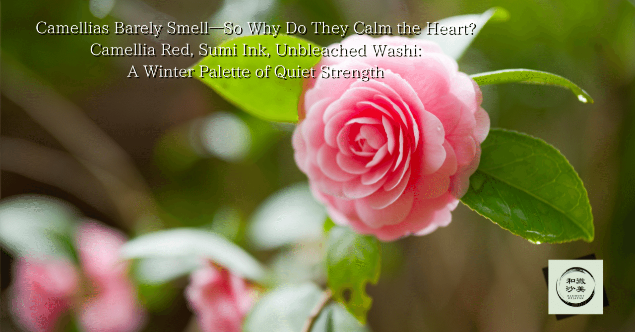 Camellias Barely Smell—So Why Do They Calm the Heart?｜和の季節便り｜辻脇崇