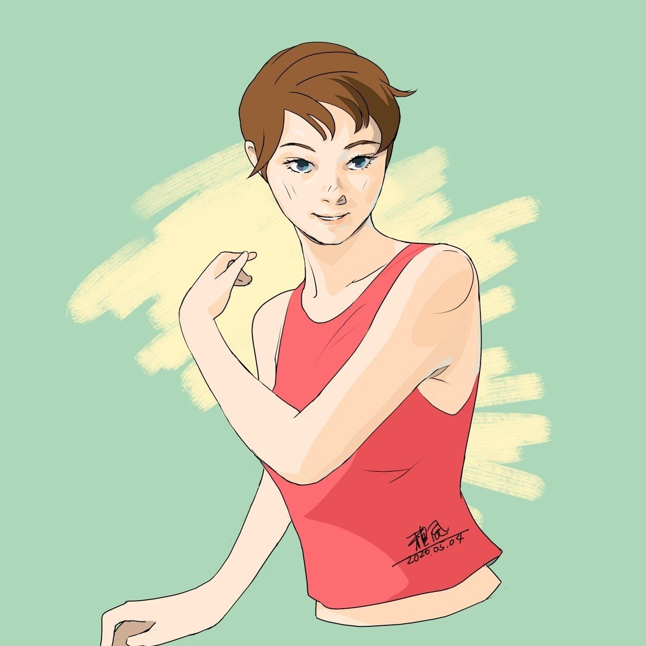 う〜ん。こんな感じでいかがでしょうか。 デジタル習作 https://note.com/artlife/n/nfe983ca27a99｜ART 頼風｜note