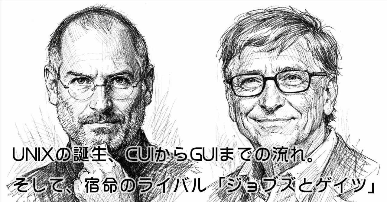 UNIXの誕生、CUIからGUIまでの流れ。そして、宿命のライバル「ジョブズとゲイツ」｜com6