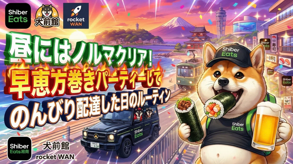 2026.01. 31 Shiber Eats配達ルーティン@ゲレンデ配達犬むさし｜Shiber Eatsゲレンデ配達犬むさし
