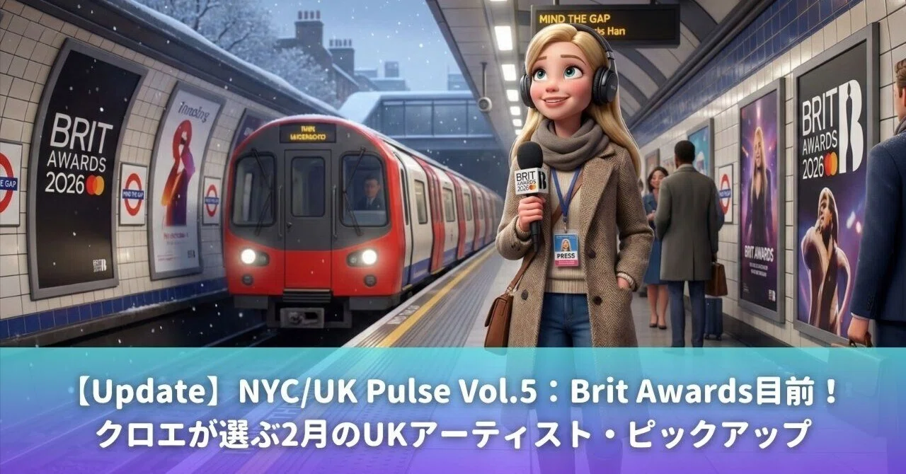 【Update】NYC/UK Pulse Vol.5：Brit Awards目前！クロエが選ぶ2月のUKアーティスト・ピックアップ｜y ...