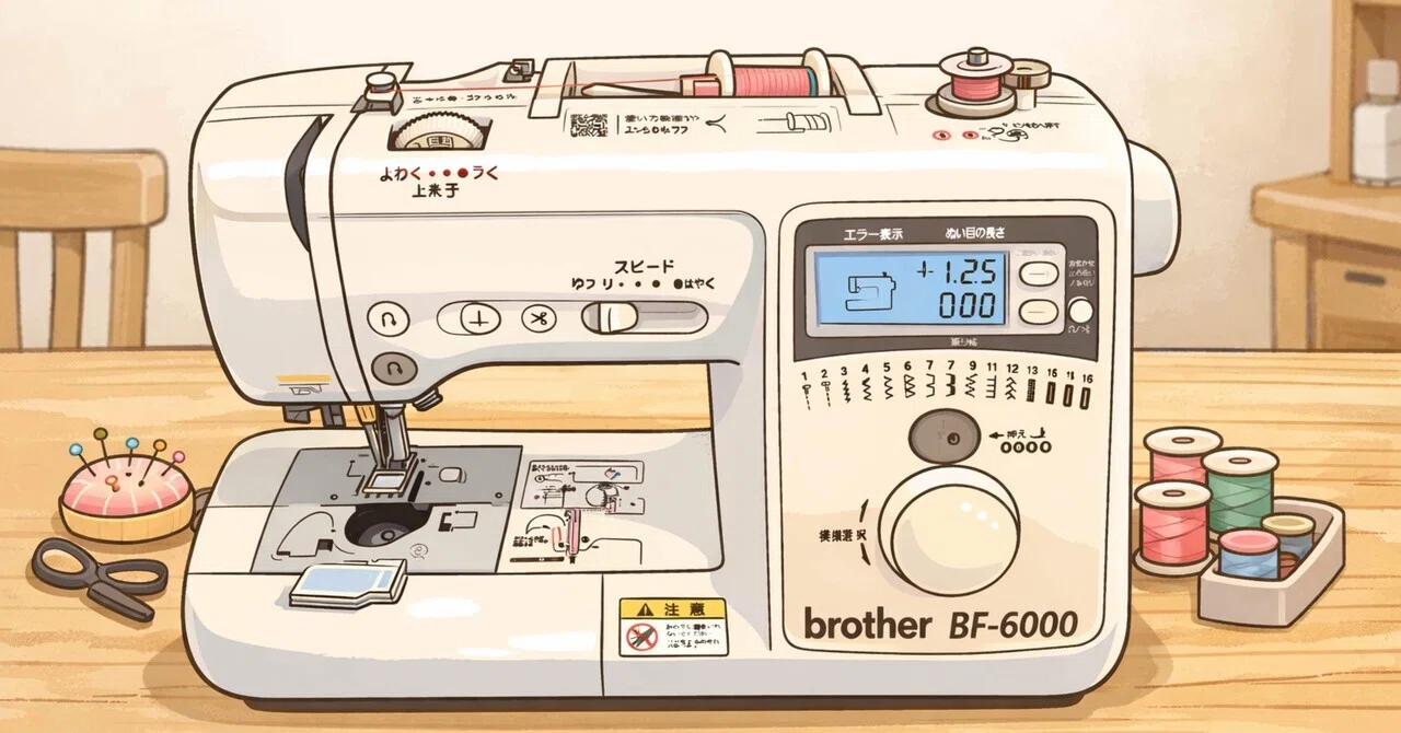 初心者の私が選んだミシンbrother（ブラザー）BF-6000 まとめ🧵｜もちもち