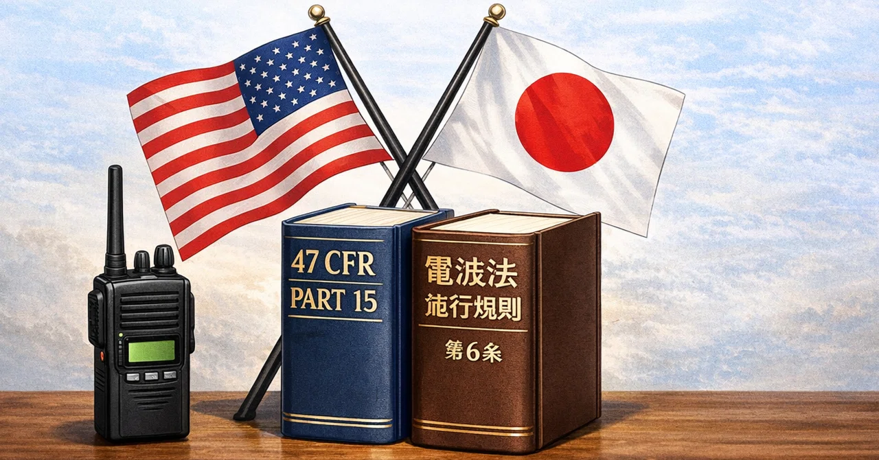 米国 47 CFR Part 15 と 日本の電波法施行規則 第6条の比較｜LoPRA Lab