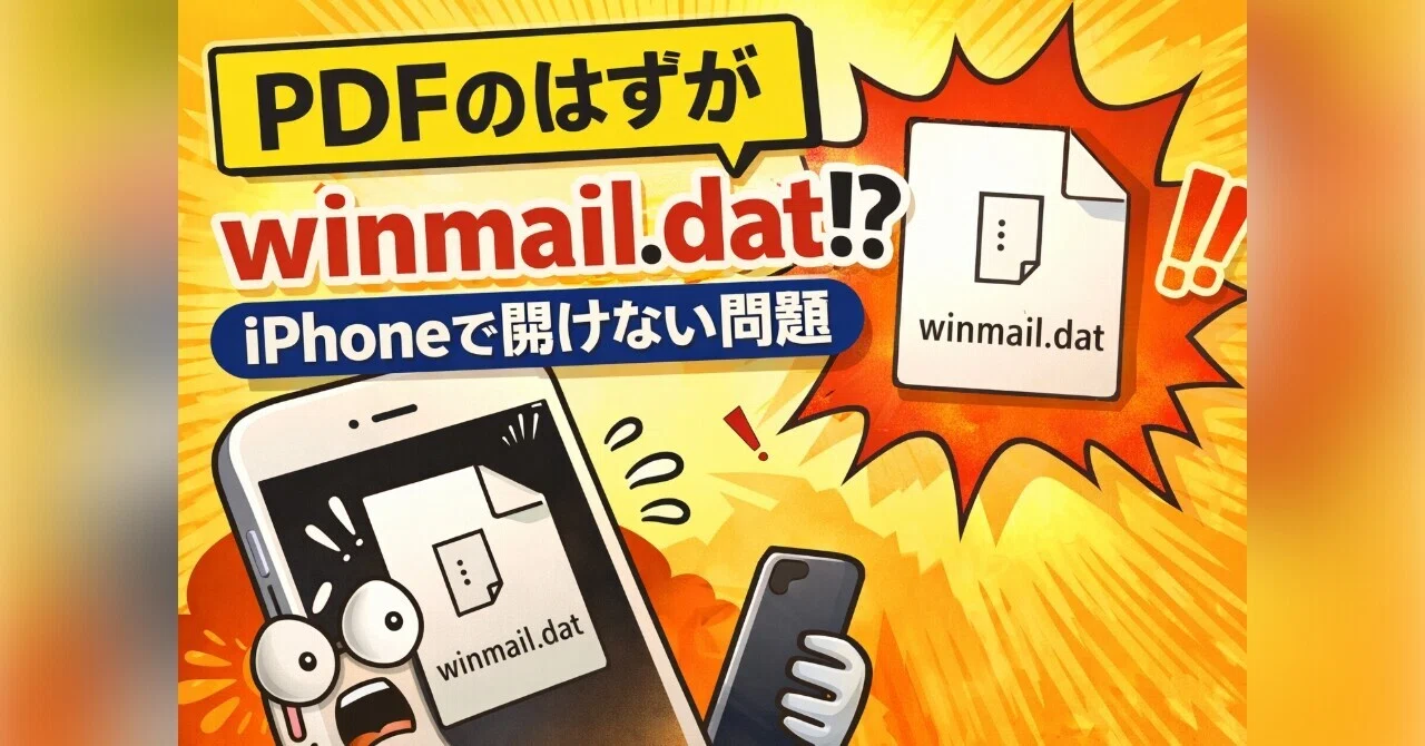 PDFが開けない！？winmail.datに振り回された話（iPhone対処法つき）｜みずやん