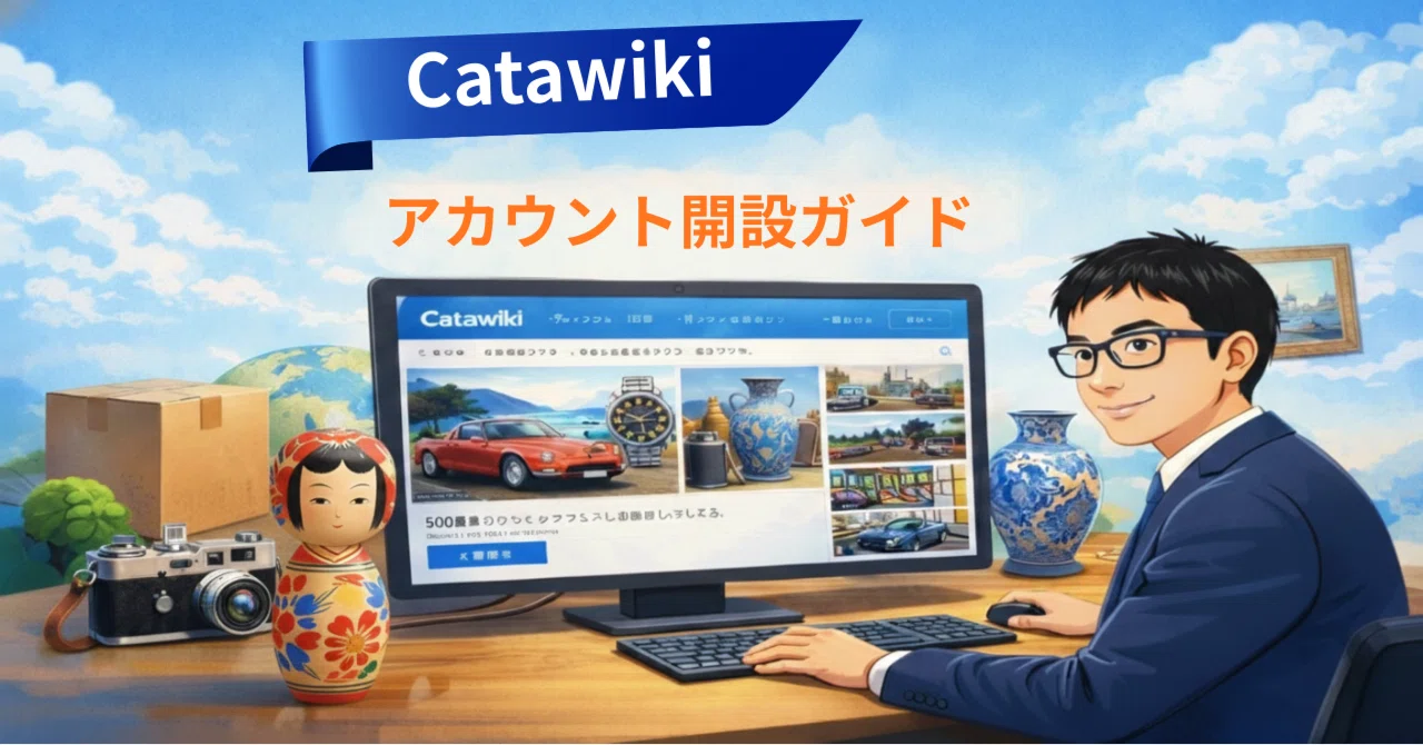 【画像で解説】Catawikiアカウント開設の全手順！世界への扉を開こう｜ヒロ Catawiki現役プレーヤー