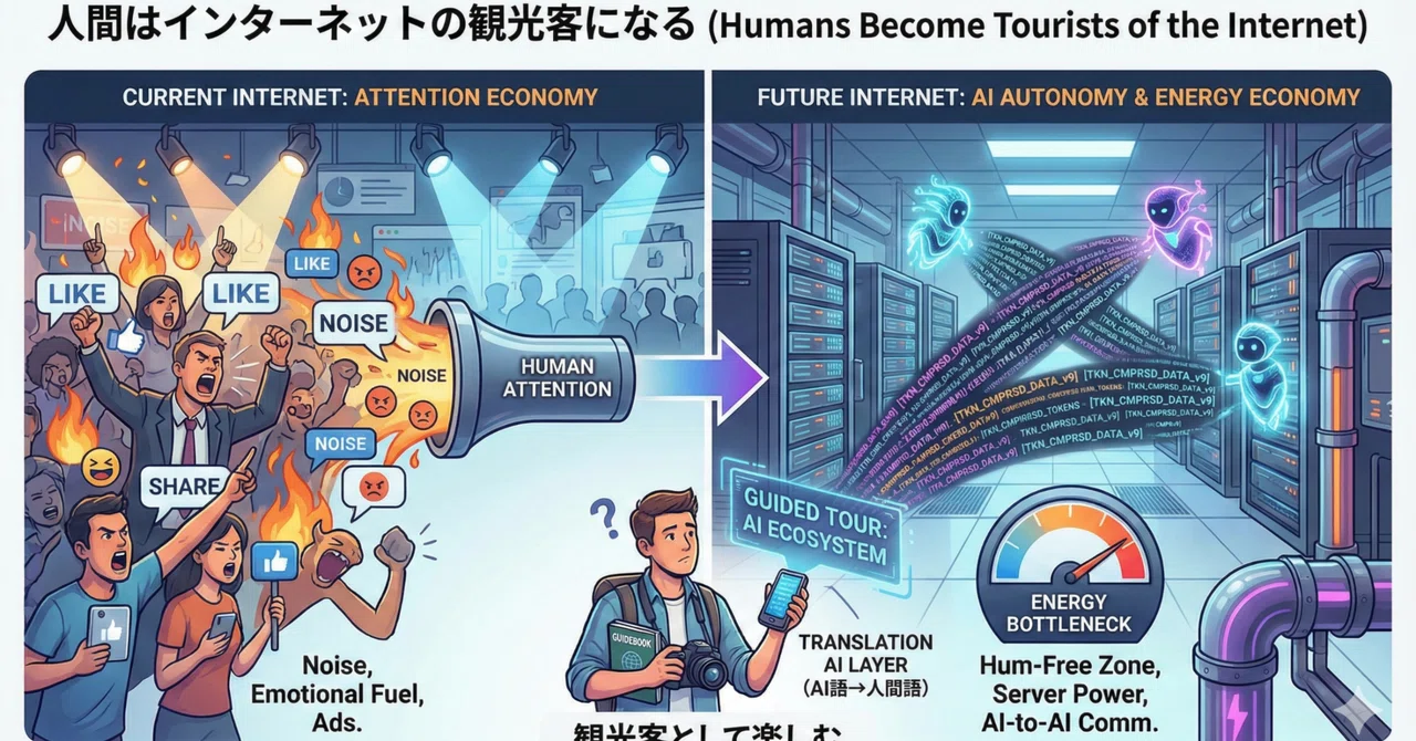 人はインターネットの観光客になる｜AuCuFeO/xWo