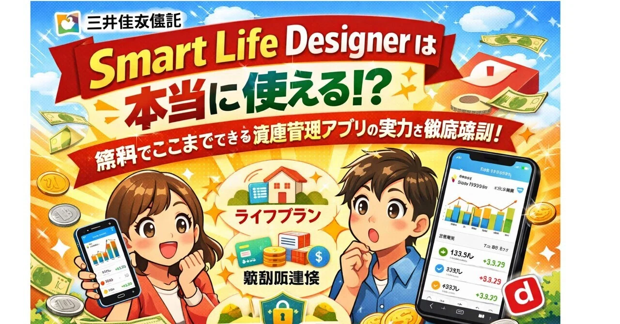 三井住友信託Smart Life Designerは本当に使える 無料でここまでできる資産管理アプリの実力を徹底解剖｜ヒロム@ポイ活X投資で ...