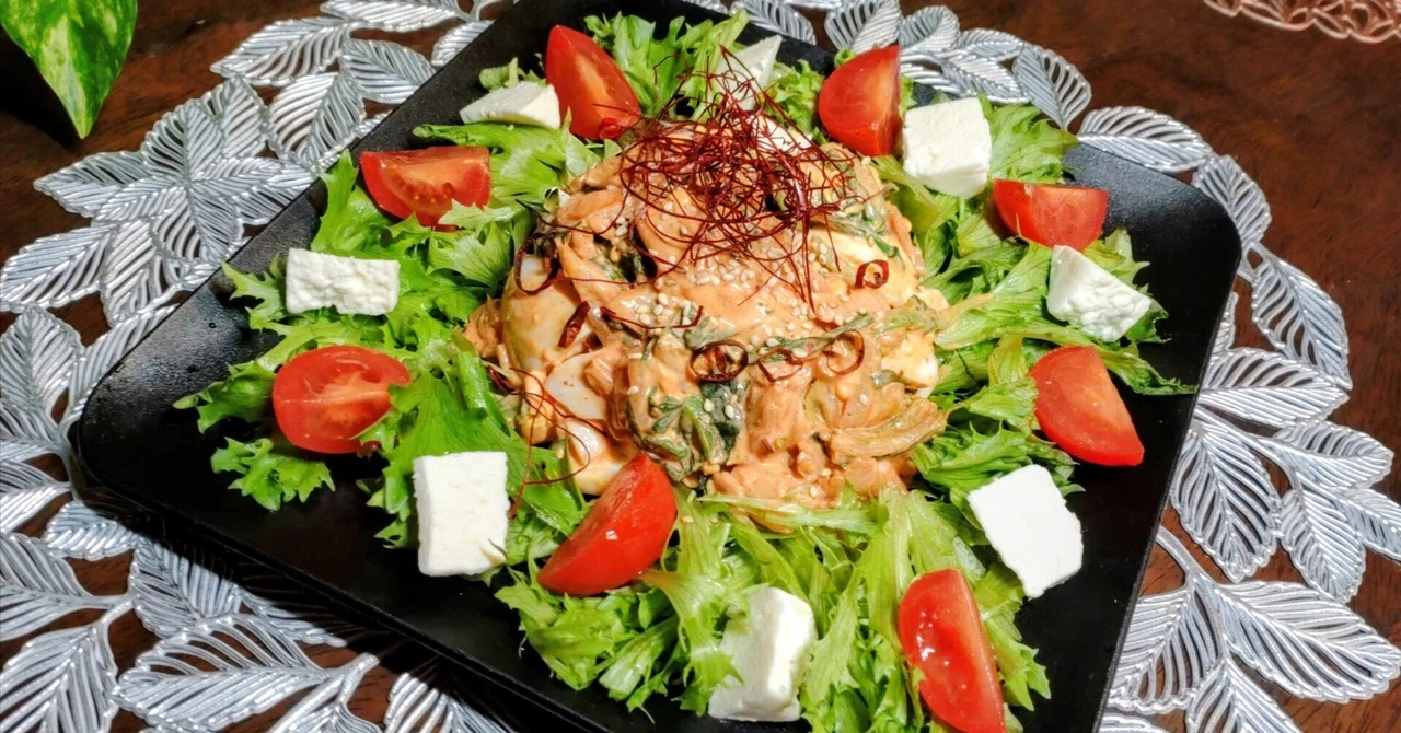 🌐English #35 🧑‍🍳 Healthy Recipe 💘 Super Easy “Nira-Tama Kimchi Mayo ...