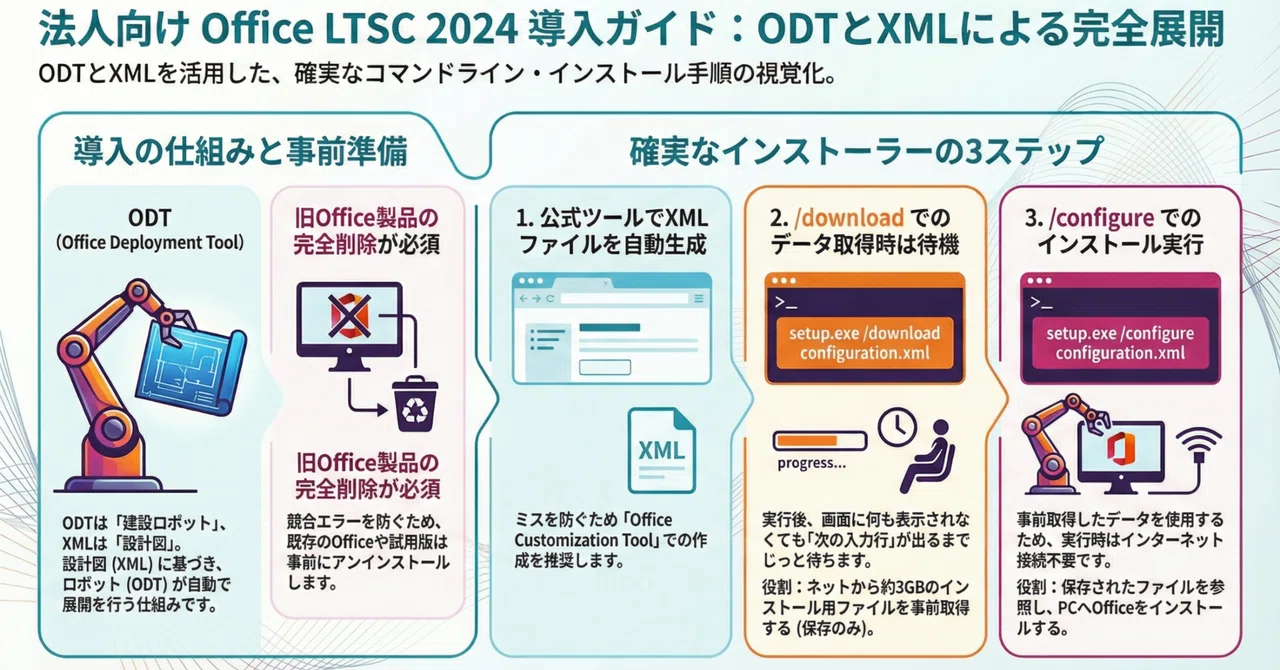 【完全版】Office LTSC 2024インストール手順｜ODTとXML作成を分かりやすく解説｜office 2024 購入ガイド