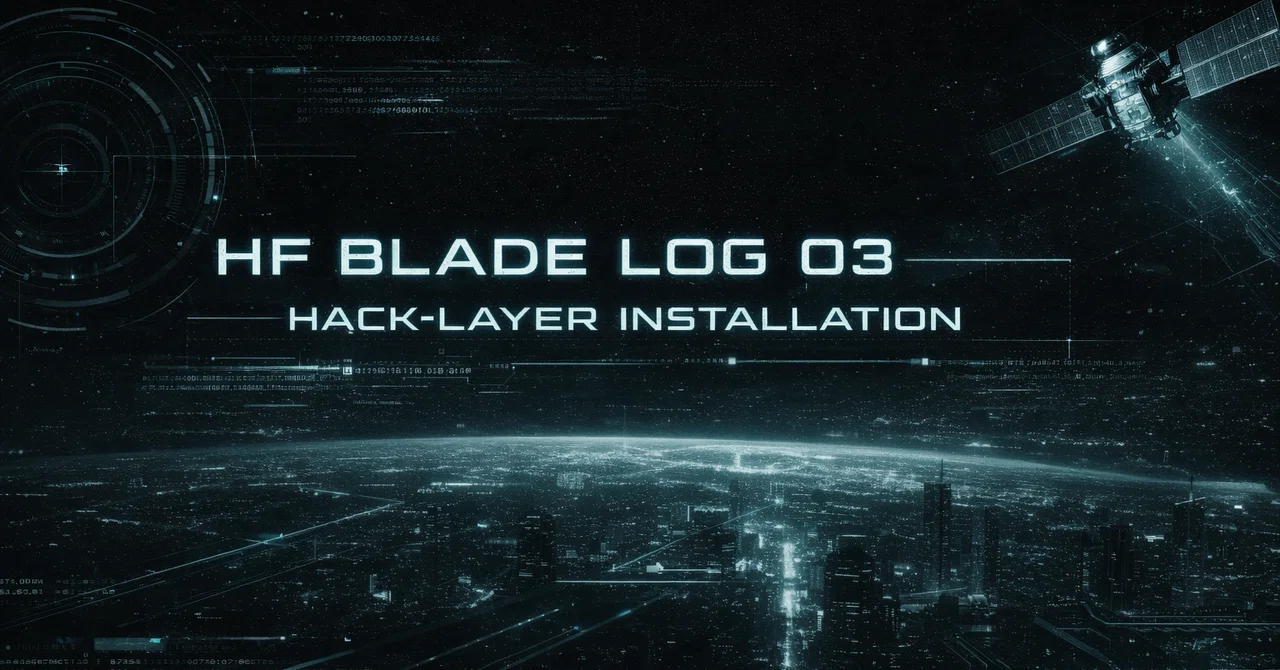 HF Blade Log 03— HACK-LAYER Installation｜Corpus Defragmentum