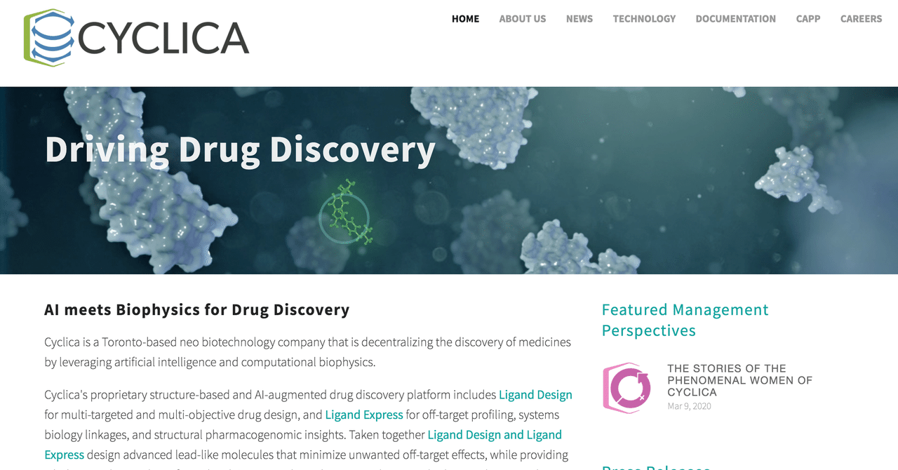 Cyclica Inc.｜yamaken910