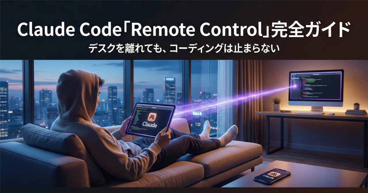 Claude Code「Remote Control」完全ガイド —— デスクを離れても、コーディングは止まらない｜アイドリ | AI ...