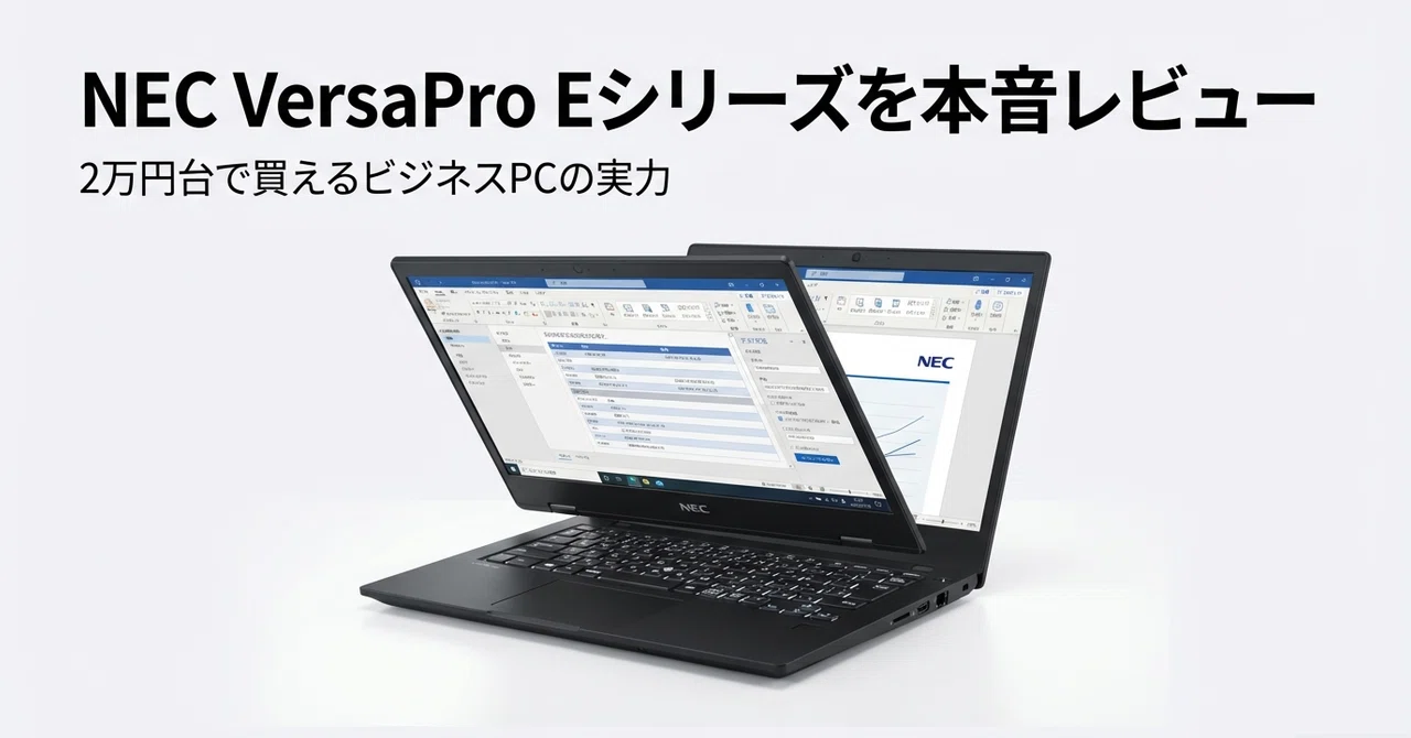 NEC VersaPro Eシリーズを本音レビュー｜2万円台で買えるビジネスPCの実力｜キャリアを加速させる達成ガイド（資格＆転職・副業）