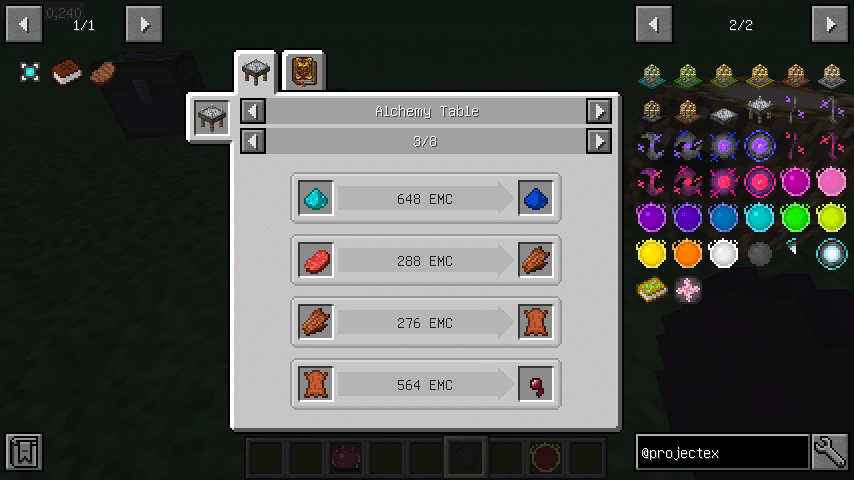 【Minecraft】ProjectEとProjectEXの簡易解説【Mod簡易解説】【1.12.2】｜おしらくさ